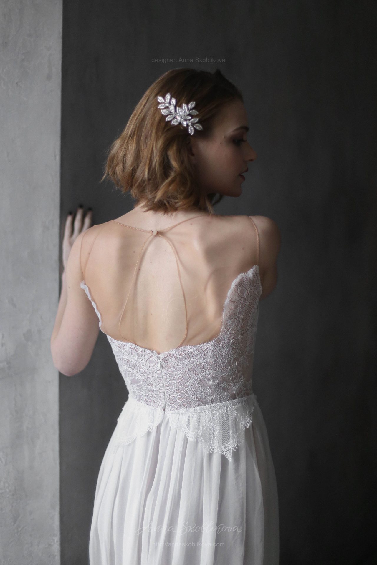 Ivory Silk Wedding Dress | Wedding Dresses & Evening Gowns by Anna ...